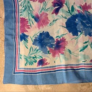 Accessories | Floral Print Square Scarf | Poshmark